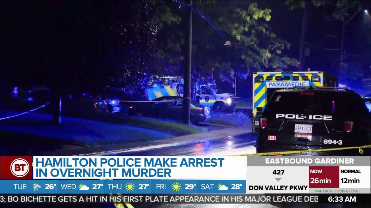 Hamilton police make arrest in overnight murder